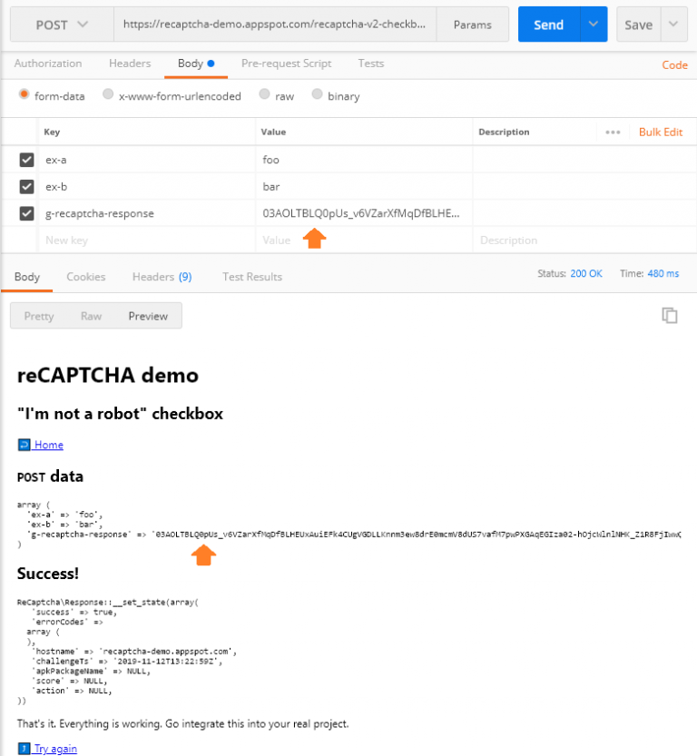 Solving reCaptcha v2 and submitting via POST – Blog