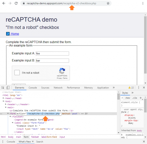 Solving reCaptcha v2 and submitting via POST – Blog